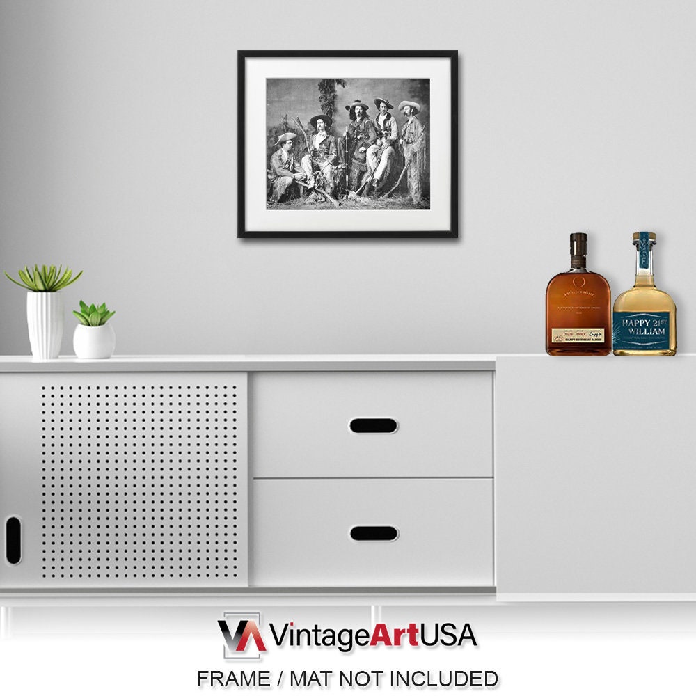 Old West Photo Print – Wild Bill Hickok, Buffalo Bill Cody and Others ...