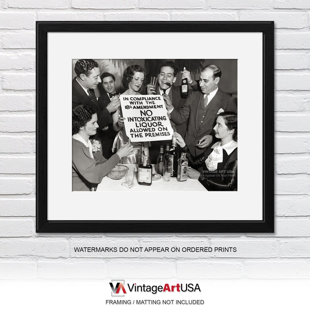 Celebrating End of Prohibition Photo Wall Art 1930s Vintage Collector ...