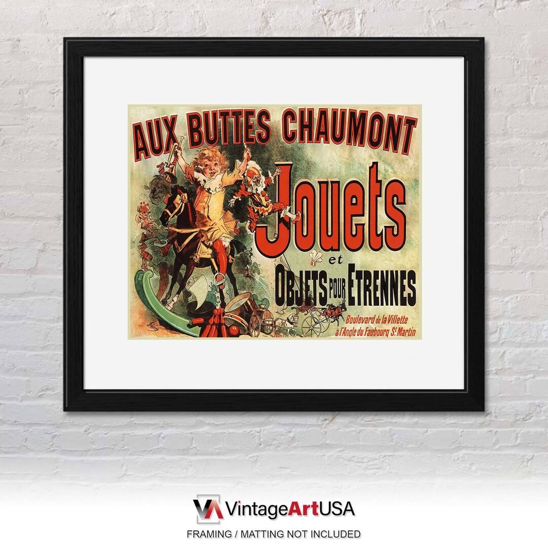 Vintage Jouets French Toy Store Poster - 'friends' TV Show Art Print - Etsy