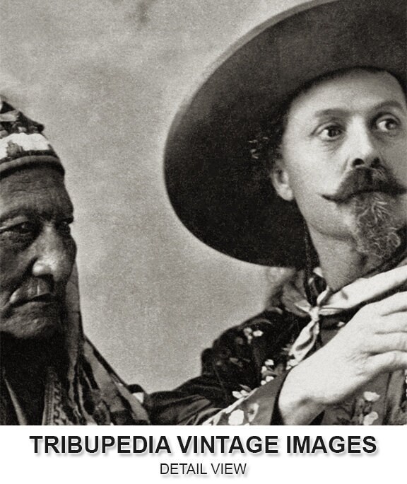 Antique 1885 Chief Sitting Bull and buffalo Bill | Etsy