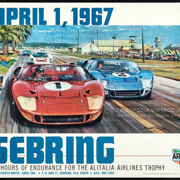 Auto Racing Posters - Etsy