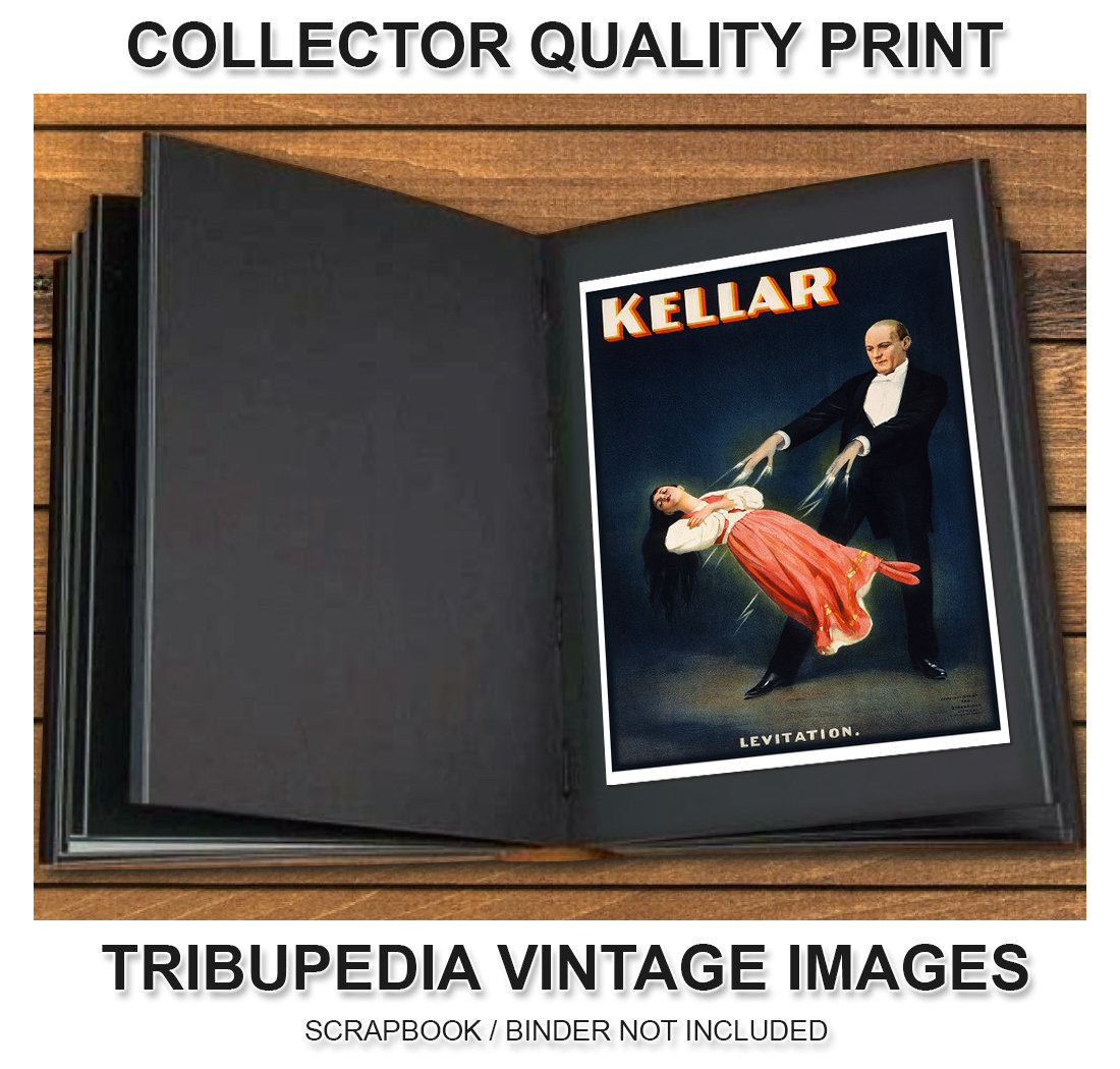 1894 Kellar the Magician Poster Art Levitating Woman | Etsy