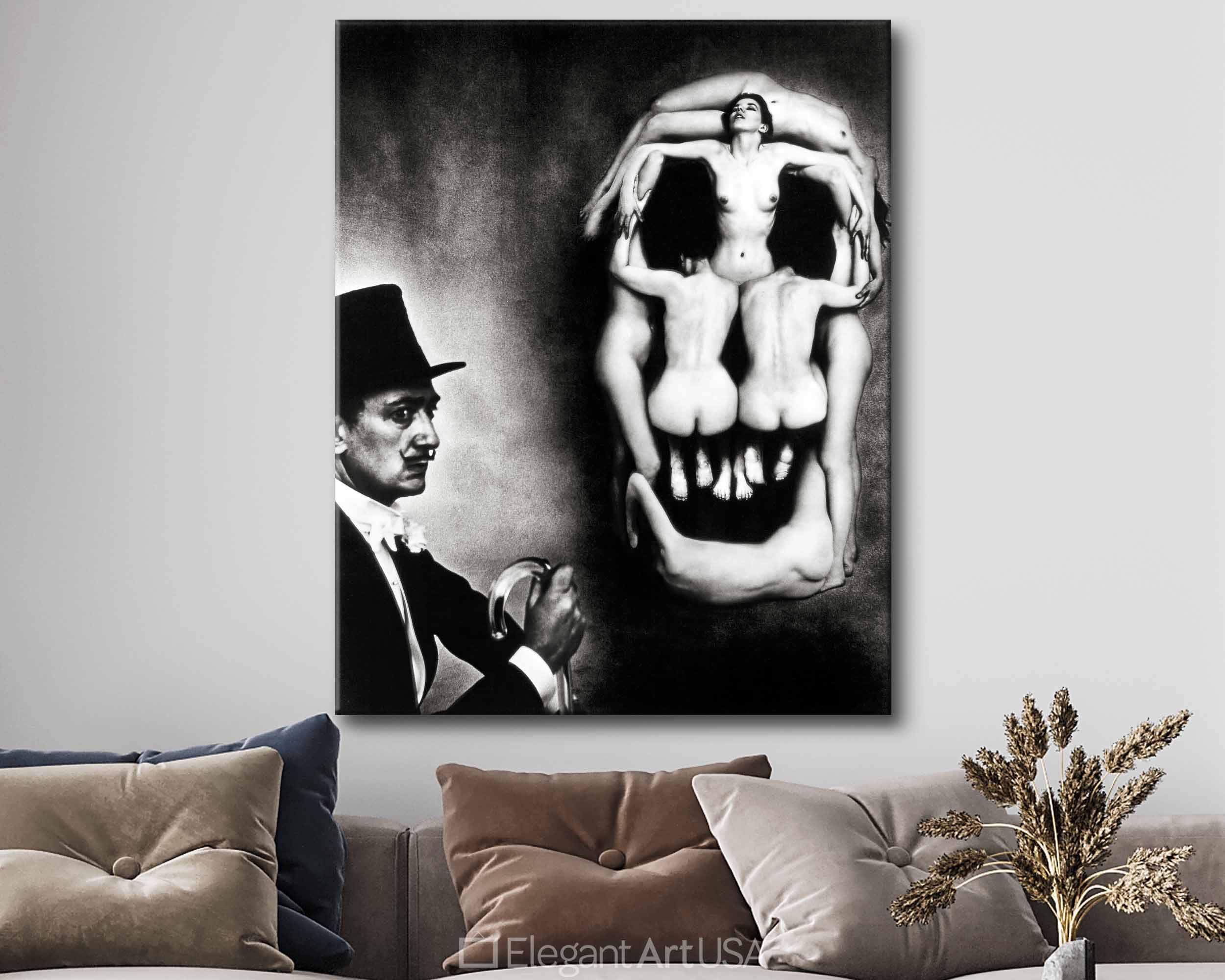 Salvador Dali Skull of Nudes - in Voluptas Mors - Fine Art Print ...