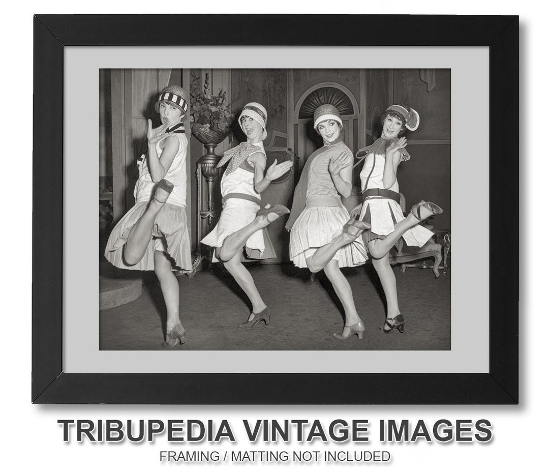 Vintage 1920s Flappers Wall Art Dancing the Charleston Photo Print Jazz ...