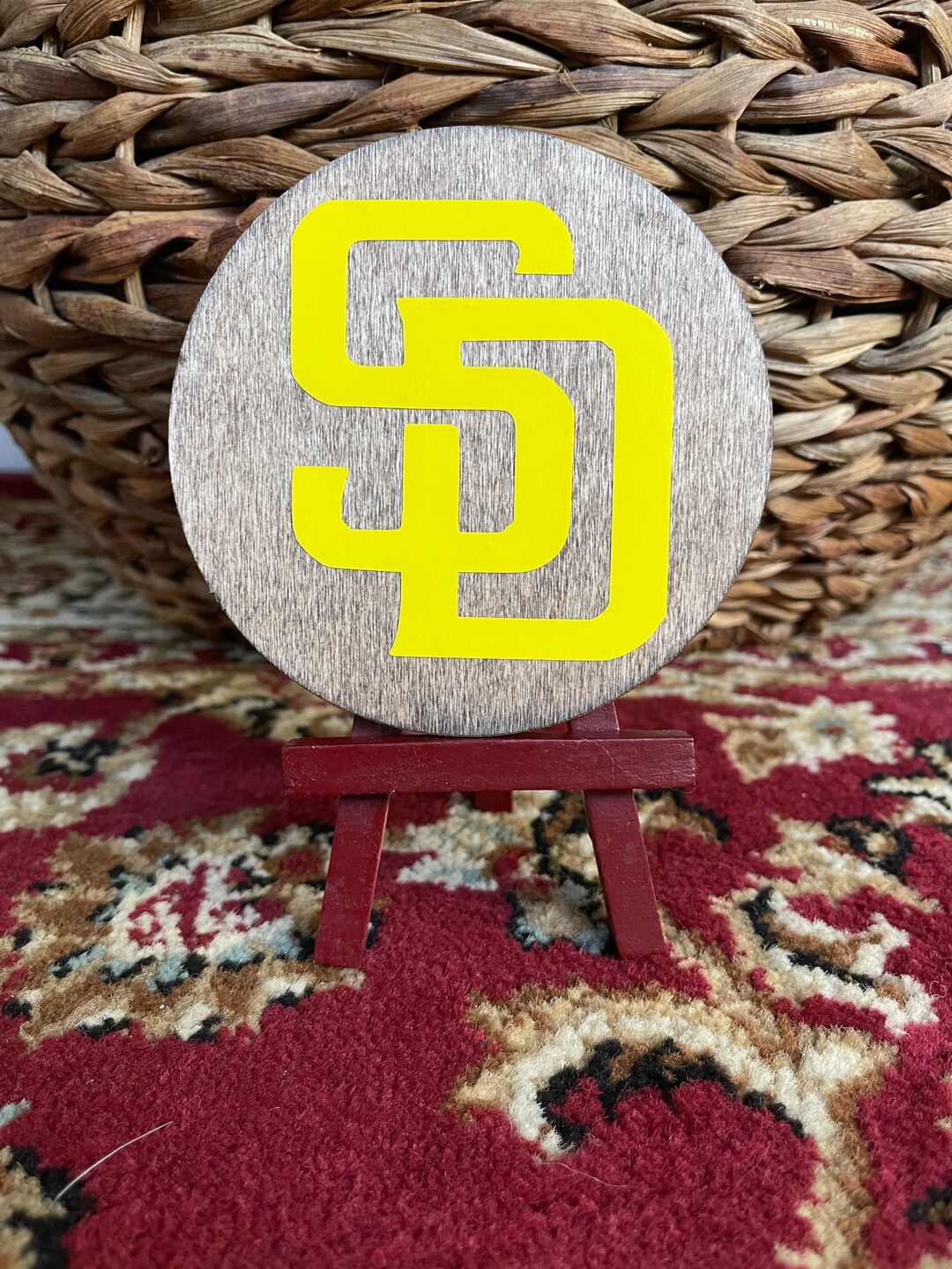 San Diego Padres Wooden Coaster Set - Etsy