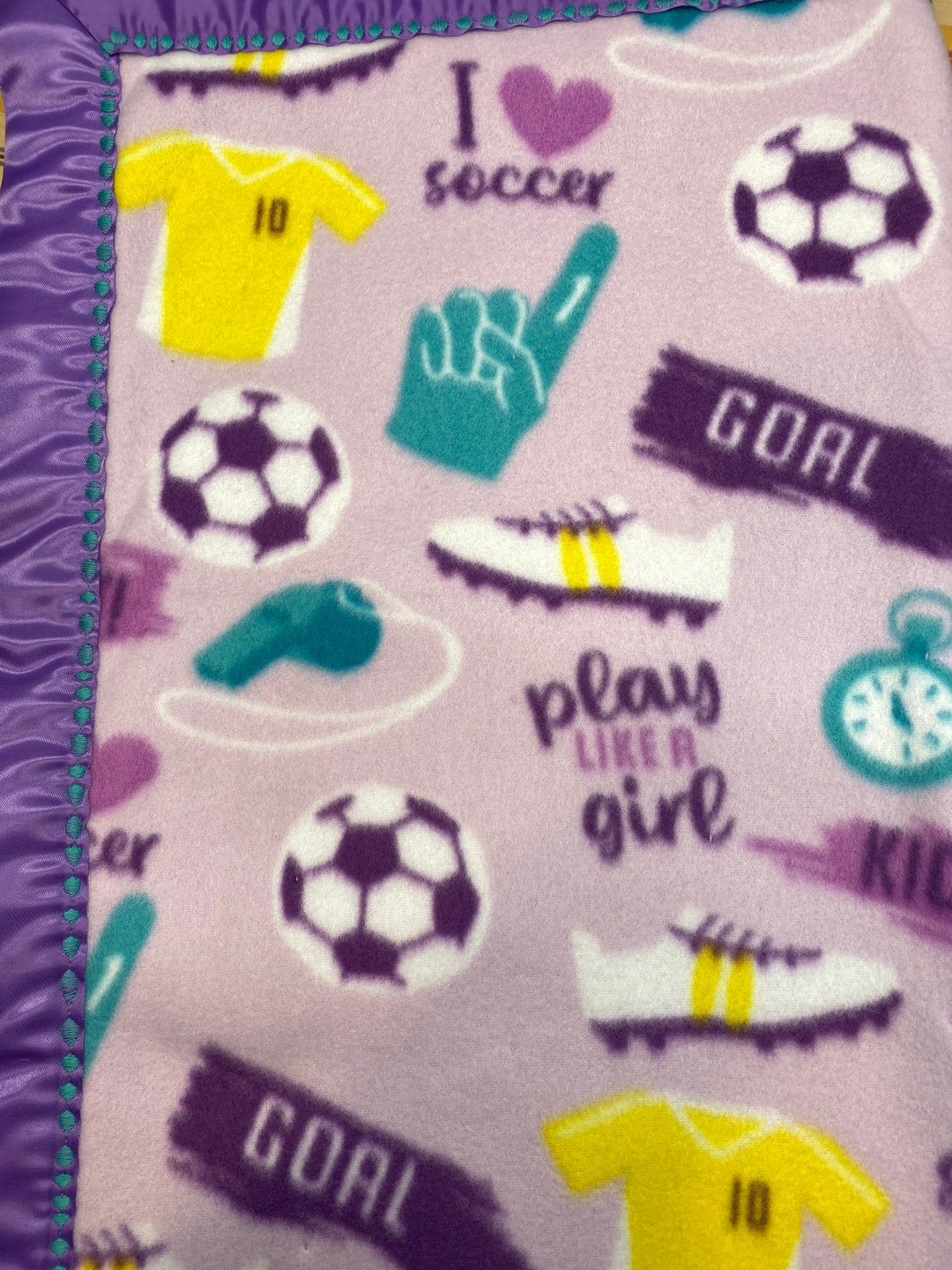 Play Like A Girl Soccer Fleece Blanket - Etsy