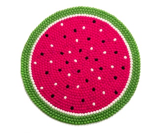 Watermelon Rug - Etsy