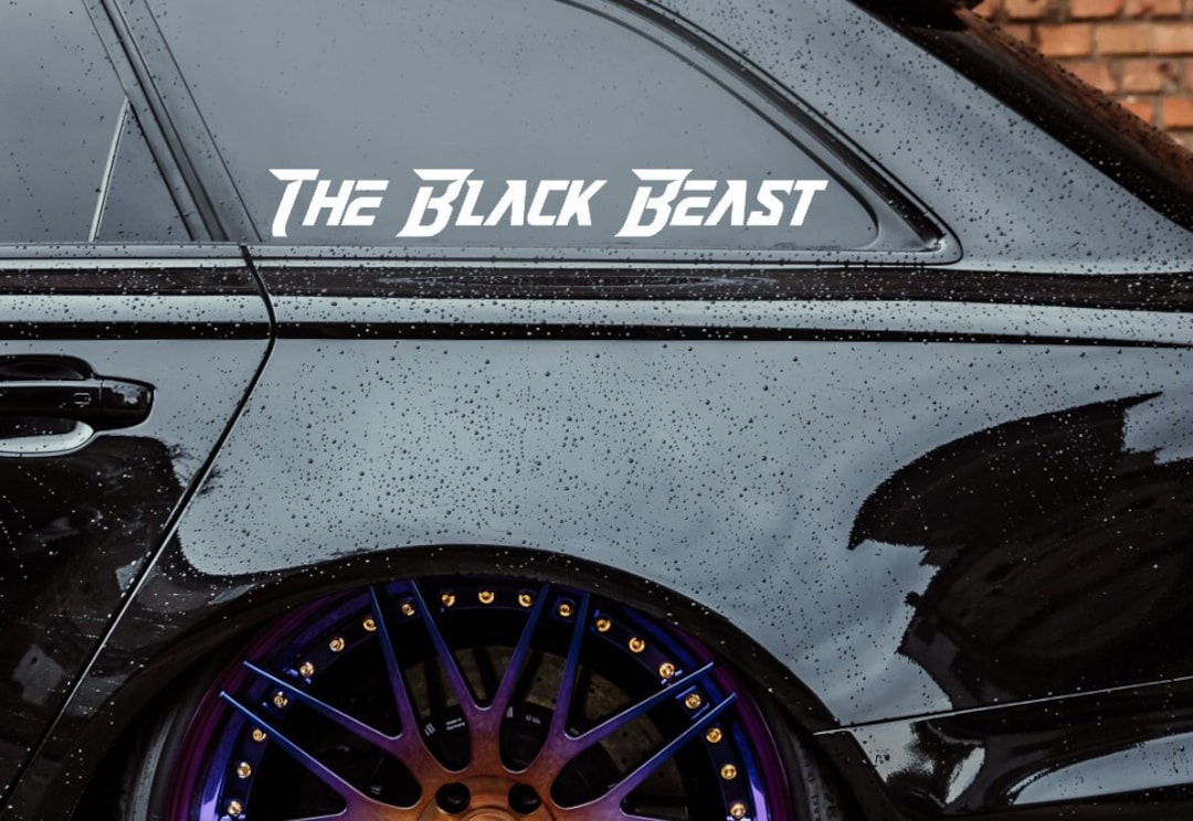 2x Sticker the Black Beast Car Sticker Tuning JDM Decal Bike Truck ...