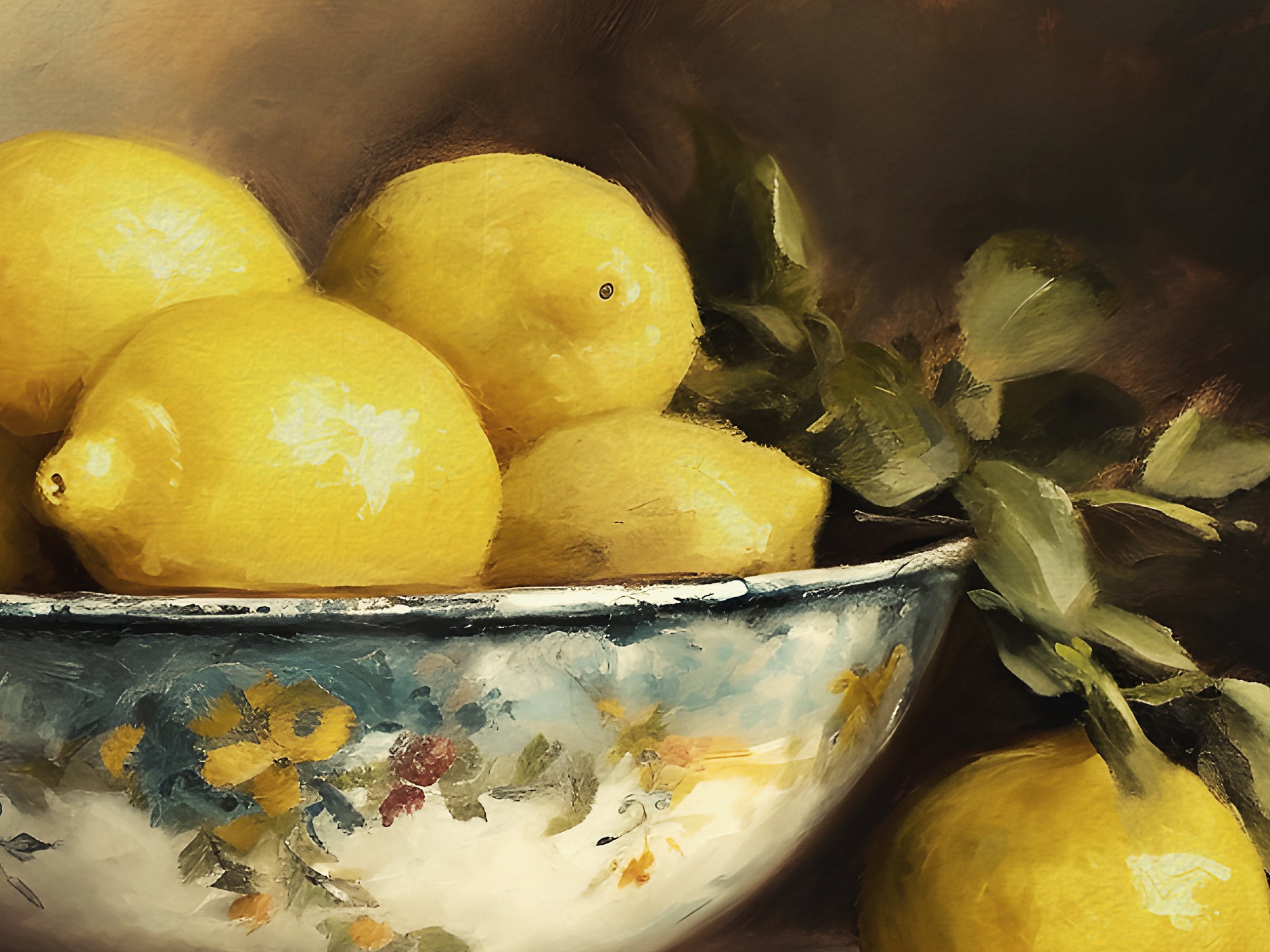 Vintage Fruit Painting Lemon Art Digital Samsung Frame Tv Art - Etsy