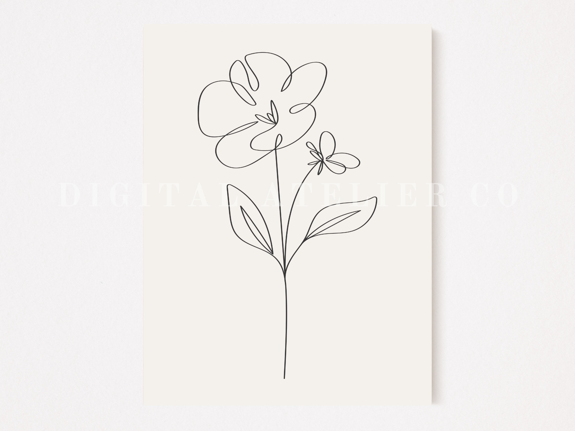Birth Flower February Violet Line Drawing Home Printable Flower Line ...