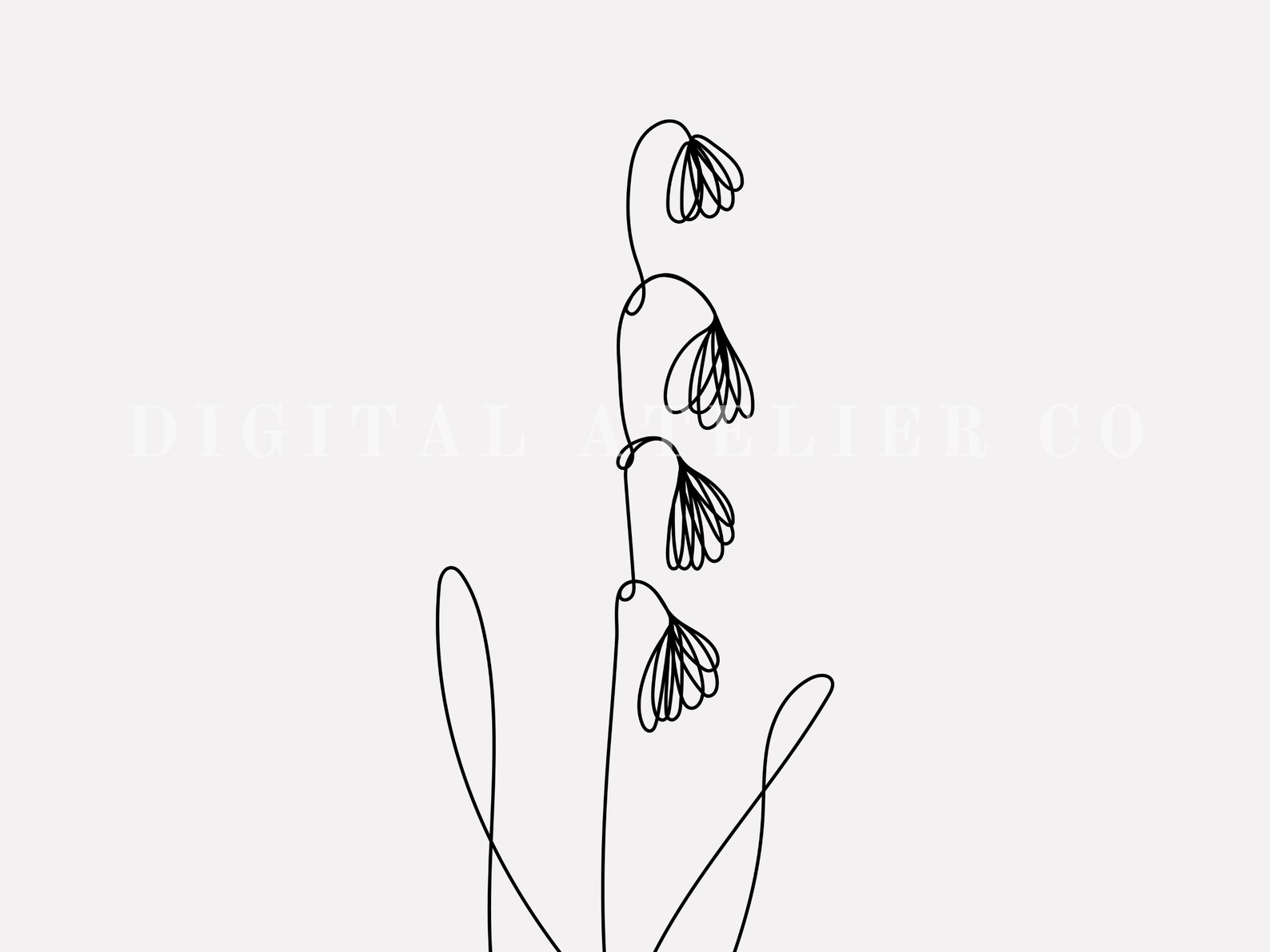 Birth Flower May Lilly of the Valley Line Drawing Flower Line Art ...