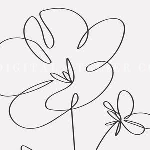 Birth Flower February Violet Line Drawing Home Printable Flower Line ...