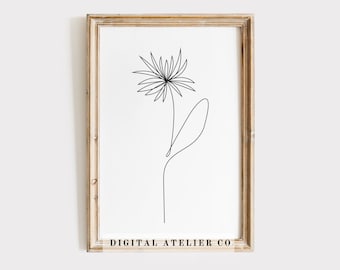 Birth Month Flower Print Printable Wall Art September Birth - Etsy