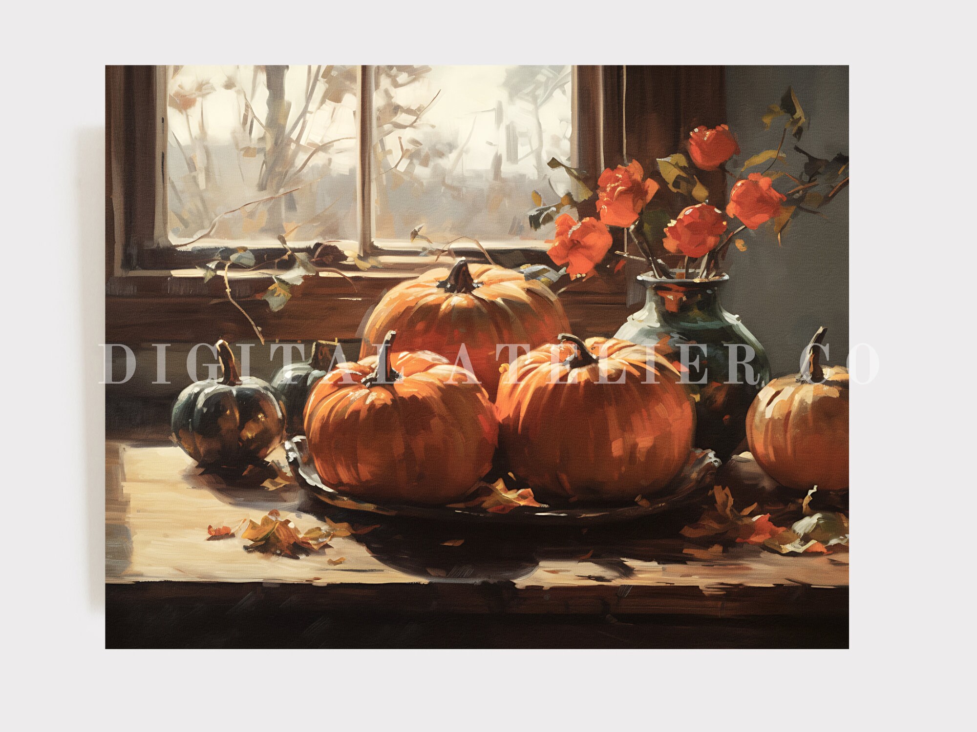 Vintage Fall Pumpkin Farm Print Vegetable Print Still Life - Etsy