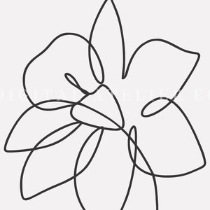 Birth Flower March Daffodil Line Drawing Home Printable Flower Line Art ...