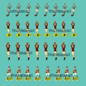 Victorian Rugby Athlete Scrapbooking Pictures Digital Download - Etsy