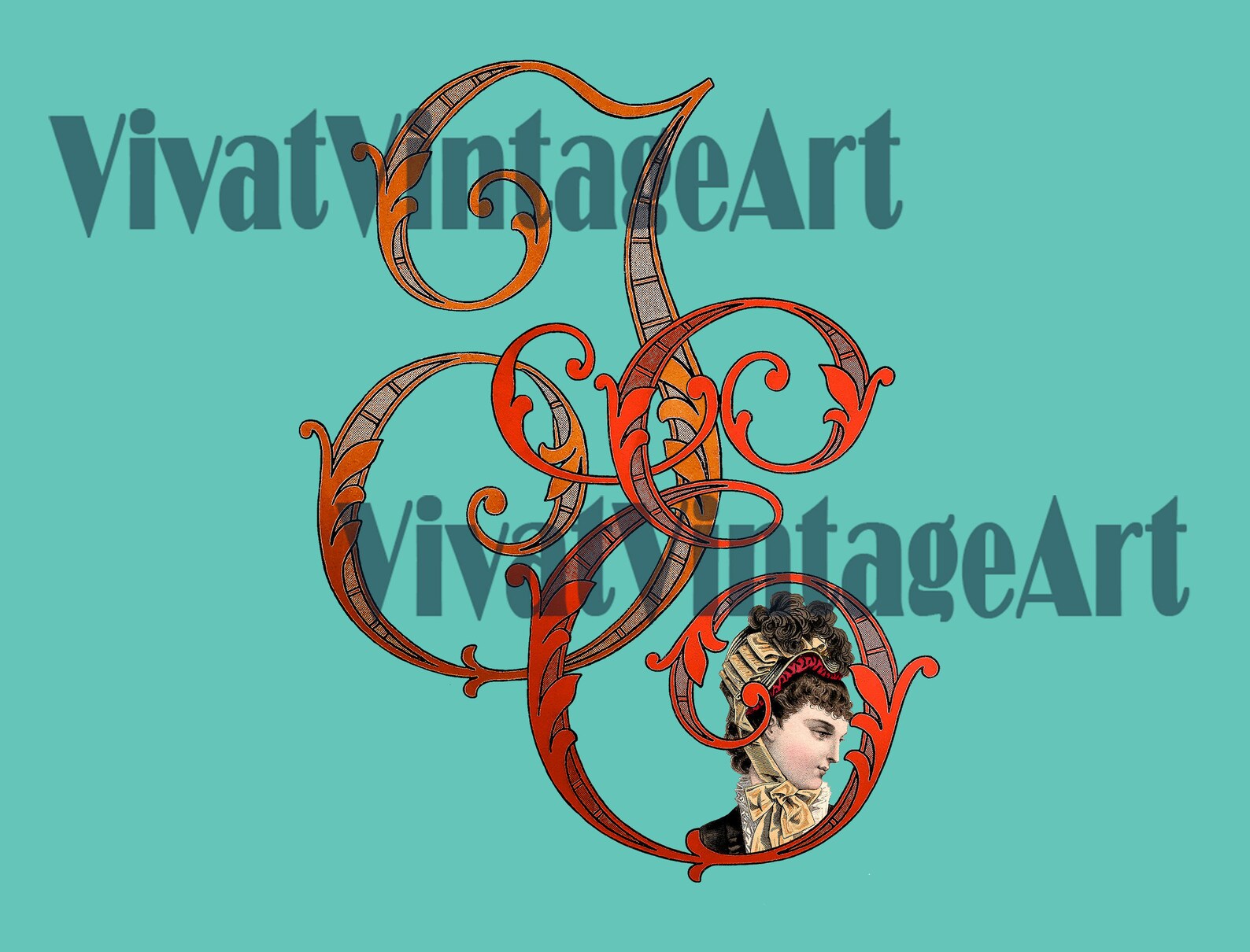 Victorian Era Alphabet Letters Digital Download. Victorian Letter ...