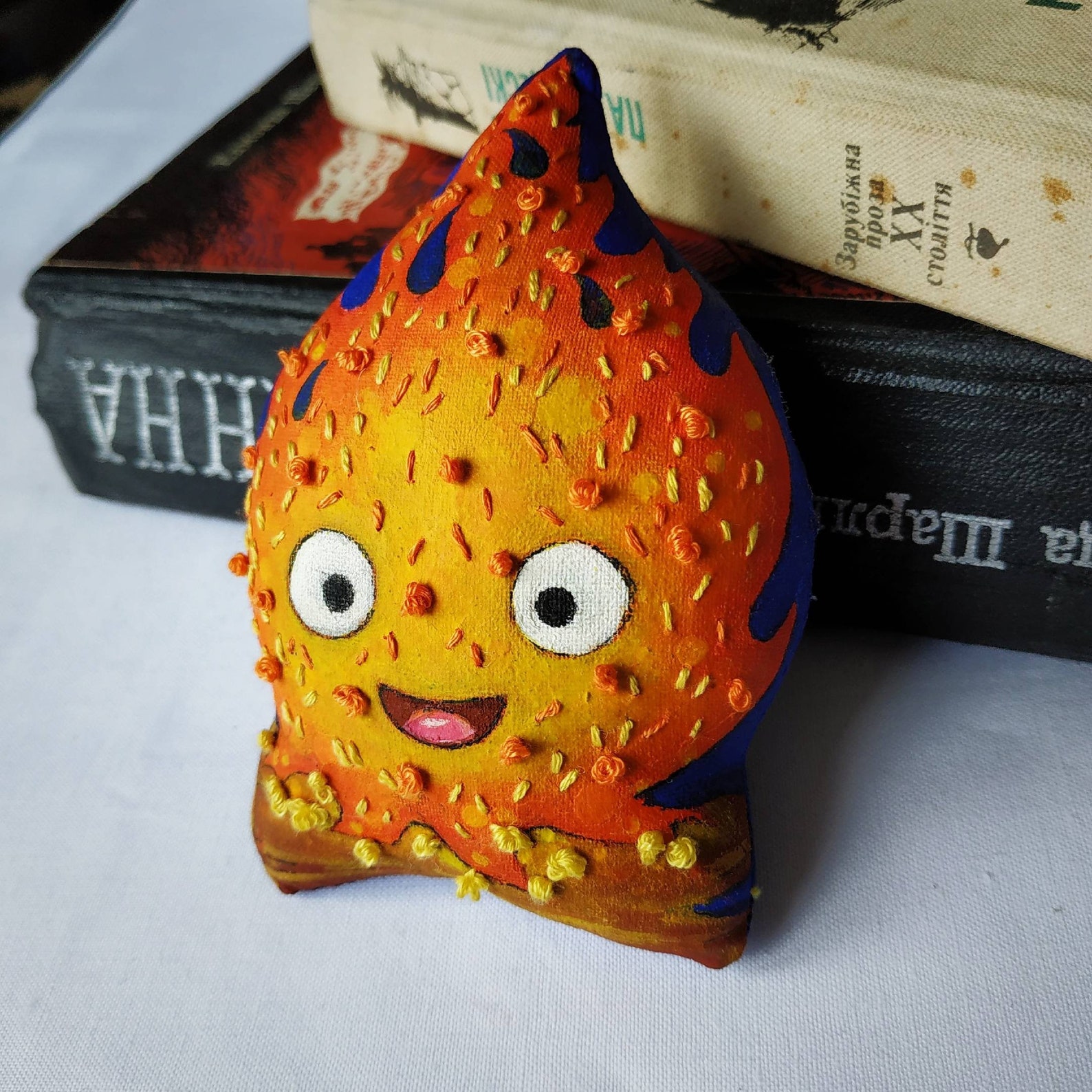 Handmade Calcifer figurine Artist cloth Calcifer. Cute | Etsy