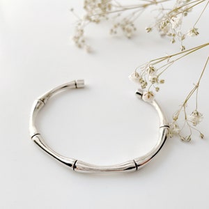 Bamboo Vintage Bangle Bracelet Sterling Silver With a Gift Package ...