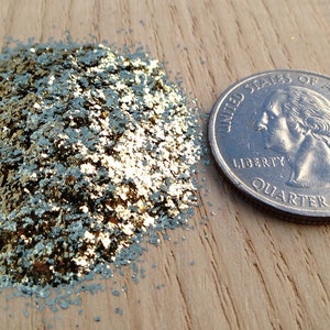 Yellow Brass Flakes, Genuine Metal Flakes, Inlay Material, Epoxy ...