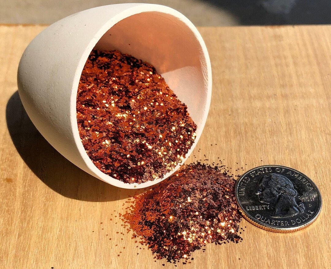 Amber Copper Flakes: Genuine Metal Epoxy Resin Additive - Etsy