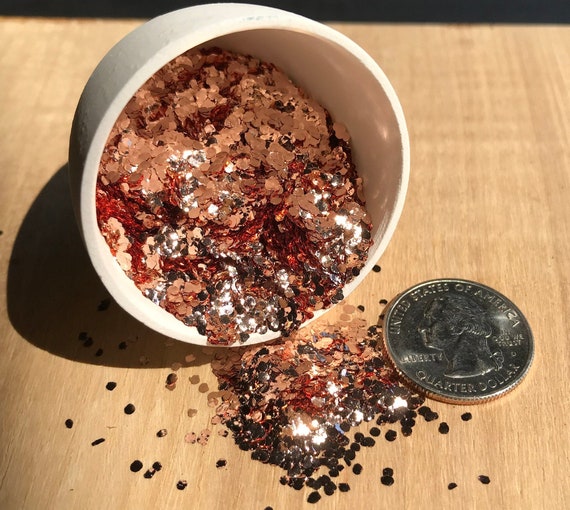 Copper Foil Flakes Mirror Polished Genuine Copper Foil Flakes | Etsy