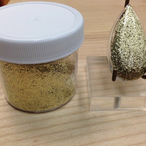Yellow Brass Flakes, Genuine Metal Flakes, Inlay Material, Epoxy ...
