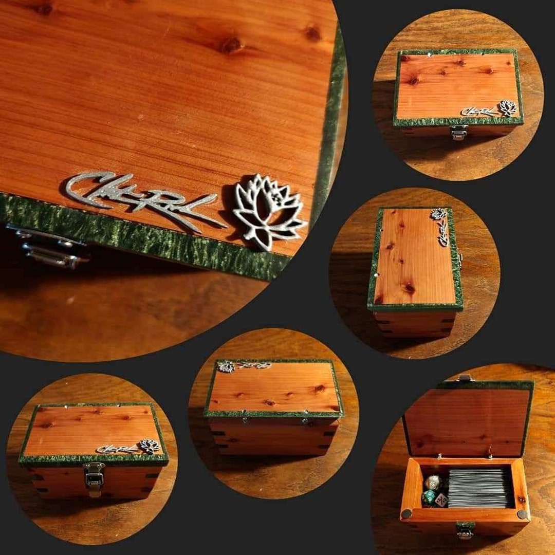 Christopher Rush Signature Cedar and Resin Deck Box - Etsy