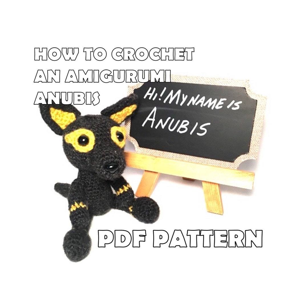 How to Crochet an Amigurumi Anubis Plush Instant Download PDF Pattern ...
