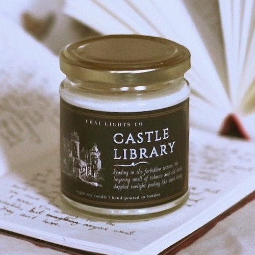 Library Scented Candle Dark Academia Literary Candle / - Etsy UK