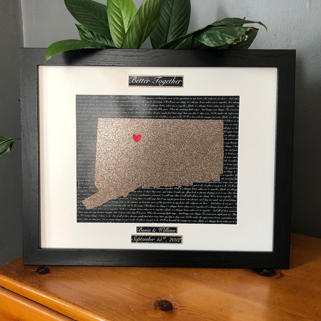 Eighth Year Wedding Anniversary Present, Personalized Bronze ...