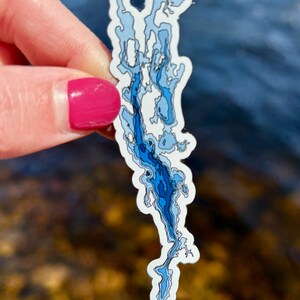 Lake Champlain Water Depth Sticker: Plattsburgh, Burlington, Upstate NY ...