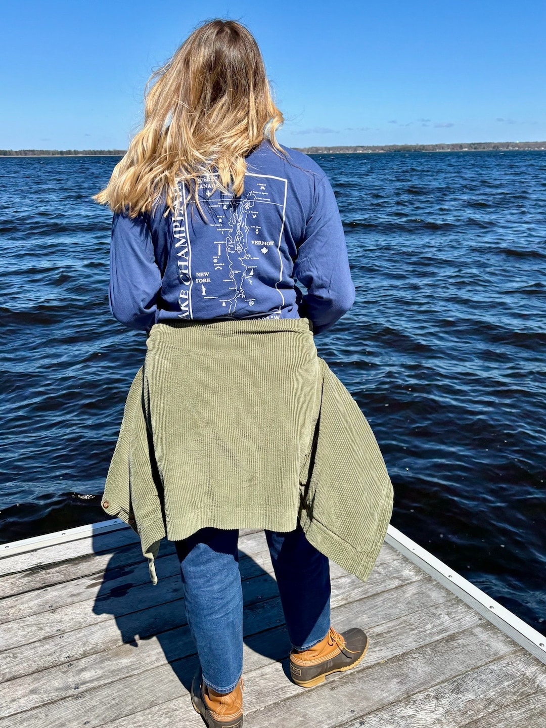Lake Champlain Long Sleeve Shirt: North Country Comfort Colors Tee - Etsy