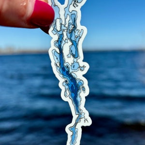 Lake Champlain Water Depth Sticker: Plattsburgh, Burlington, Upstate NY ...