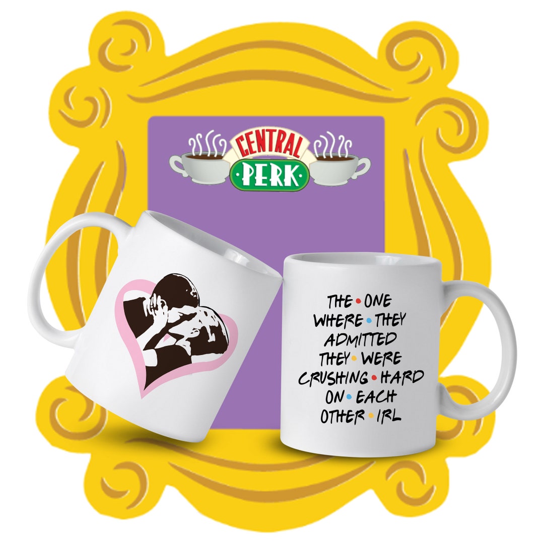 Friends Mug - Friends Gift - Rachel and Ross First Kiss Mug - Gift for ...