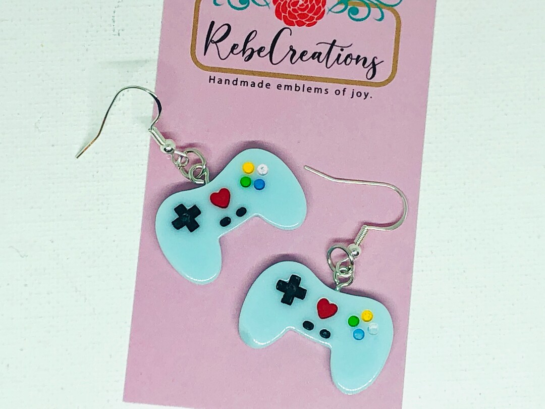 Video Game Earrings - Game Controller Earrings - Game Joystick Dangle ...