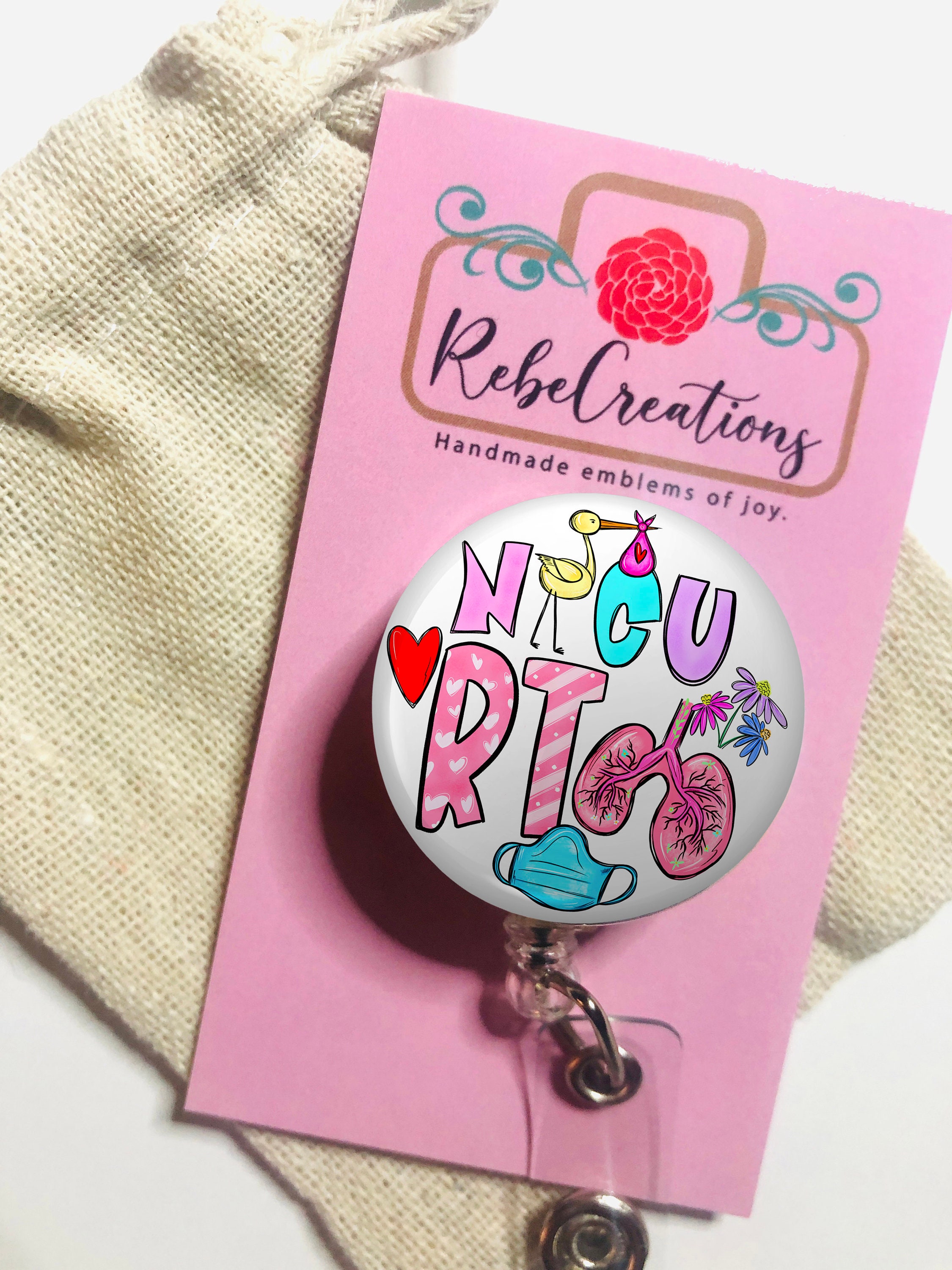Neonatal Respiratory Therapist Badge Reel Nicu RT Badge Reel - Etsy