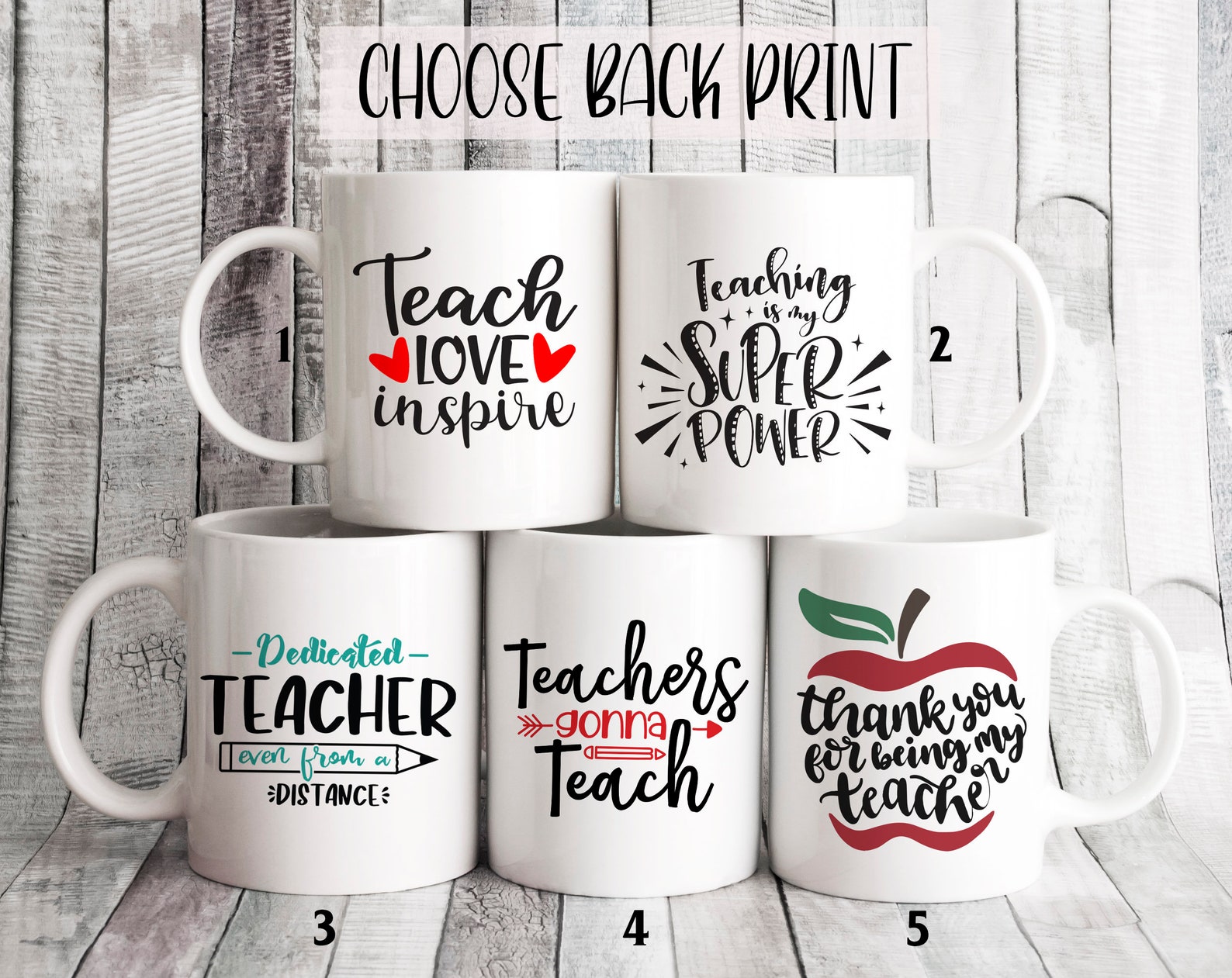 Custom Teacher Mug Customized Teacher Mug Personalized - Etsy