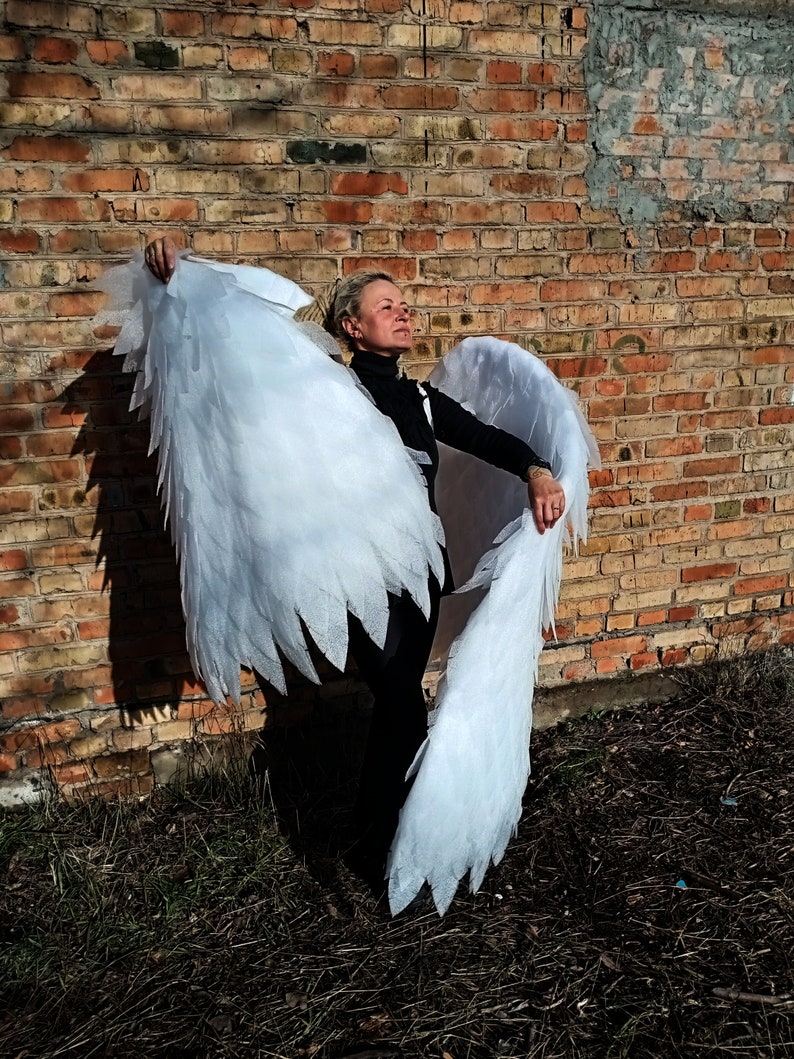 White Angel Wings Costume White Angel Cosplay Large Wings Etsy