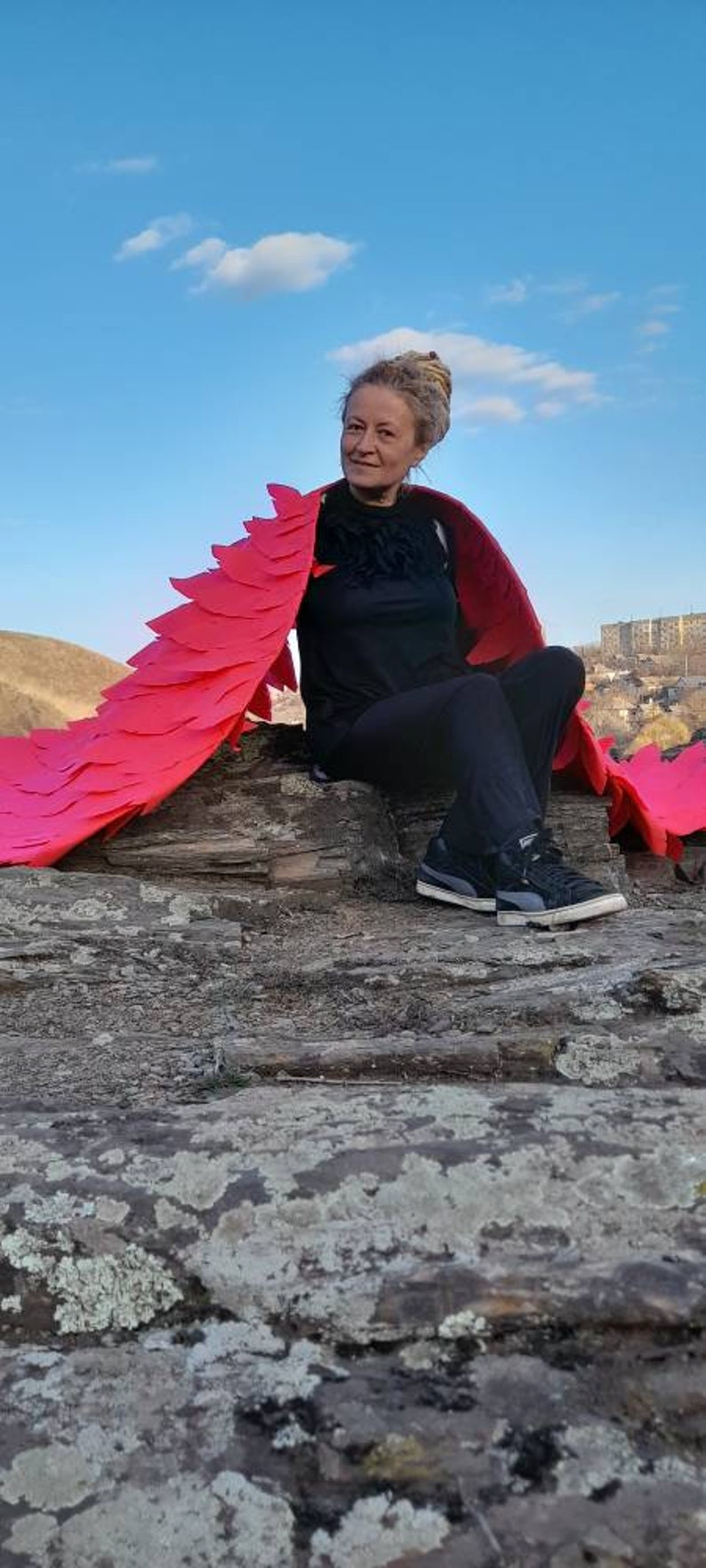 Red Angel Wings Red Wings Costume Angel Wings Cosplay - Etsy