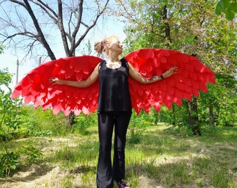 Red Wings Costume - Etsy