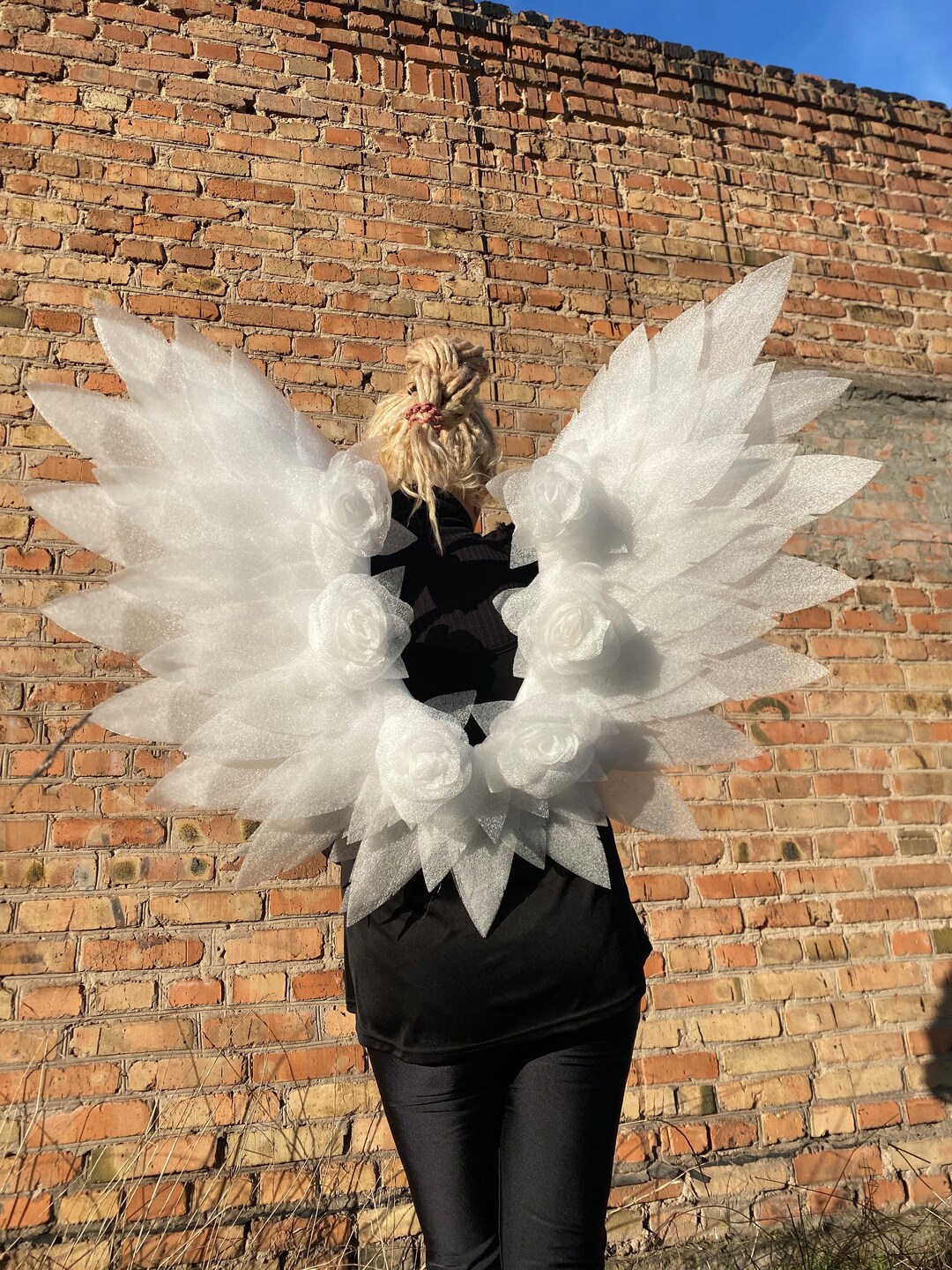 Angel Wings Adult Costume White Angel Wings Cosplay Wings - Etsy