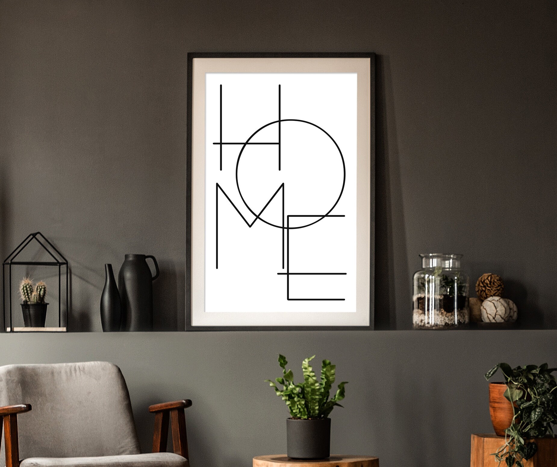 HOME Print Home Decor Wall Art Home Printable Home Sign - Etsy