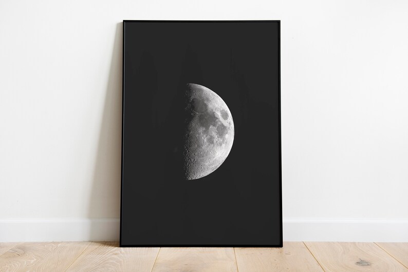 Moon Phases Poster Set Of 3 Moon Prints High Quality Boho Etsy