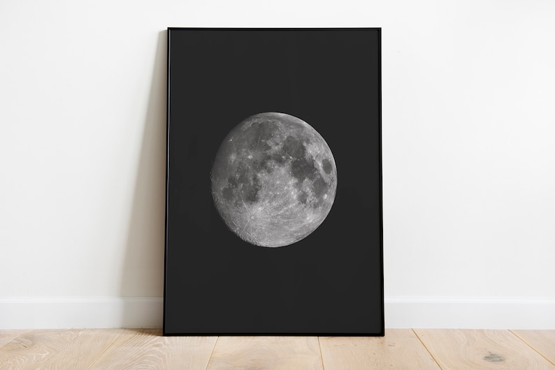 Moon Phases Poster Set Of 3 Moon Prints High Quality Boho Etsy