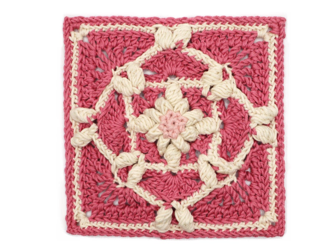 PATTERN Bobble Granny Square - Granny Square - PDF Crochet Pattern With ...