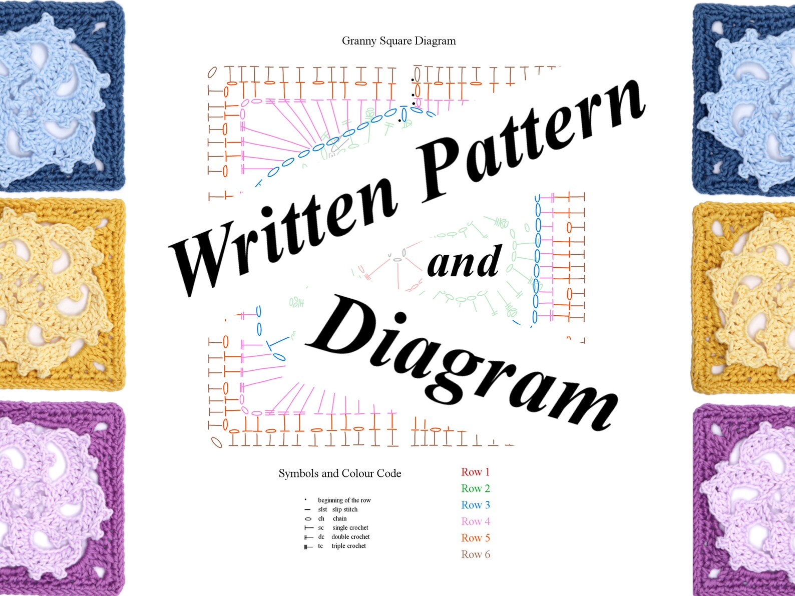 PATTERN Granny Square Celtic Granny Square PDF Crochet - Etsy