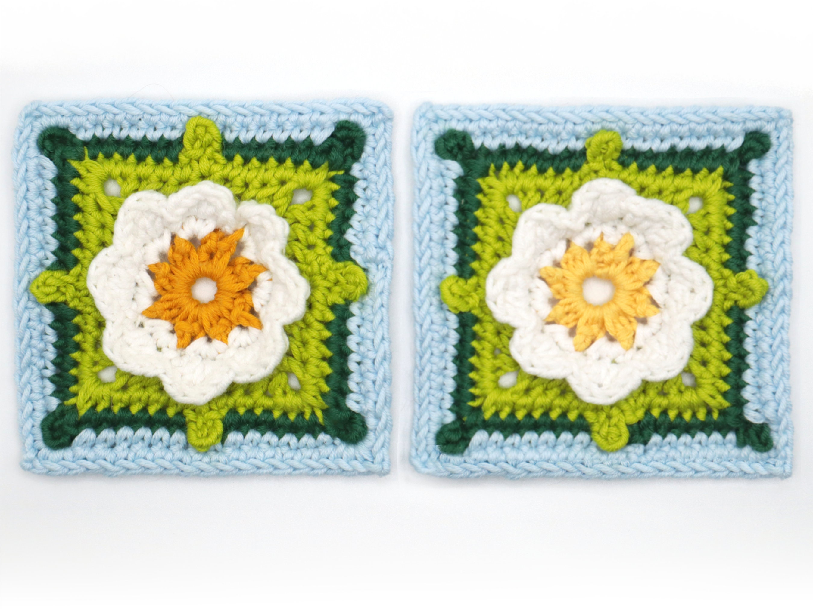 PATTERN Daisy Granny Square Flower Granny Square-small Granny Square ...