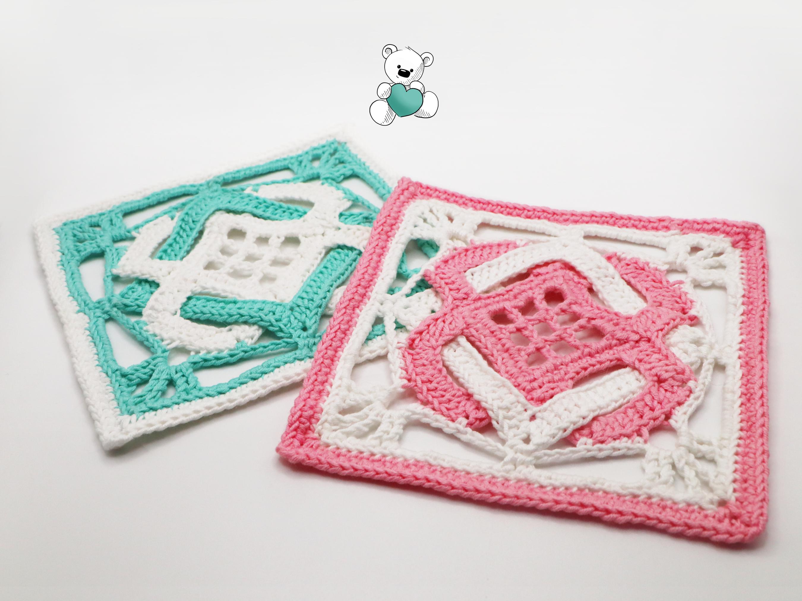 Celtic Granny Square Crochet Pattern: Photo Tutorial & Diagram (PDF ...