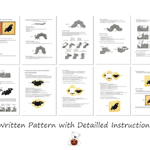 Halloween Bat Granny Square Crochet Pattern: Photo Tutorial (PDF ...